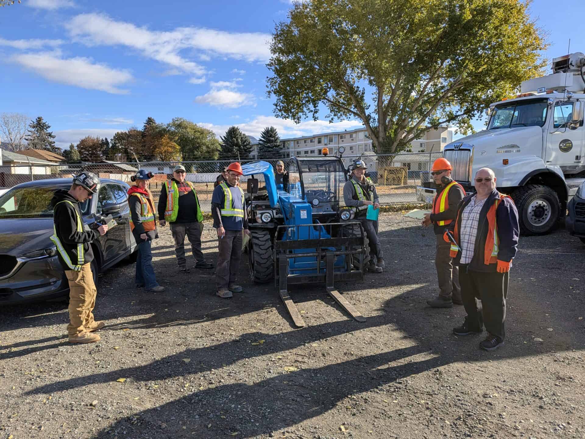 Telehandler Training in Kamloops - Canadian Electrical Worker