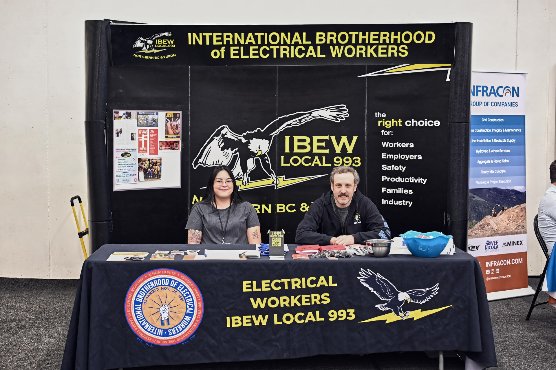 IBEW 993 at the Teck Indigenous Job Fair in Merritt - Canadian ...